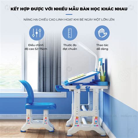 Bộ Bàn Ghế Học Sinh Tăng Giảm Chiều Cao Chống Gù Thông Minh Cho Bé B02