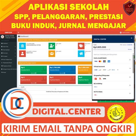 Jual Aplikasi Sekolah Lengkap Simpodik Pembayaran Spp Online Shopee
