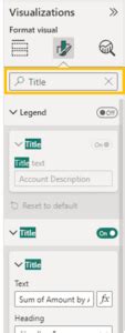How To Adjust Remove And Reset Power BI Visual Titles