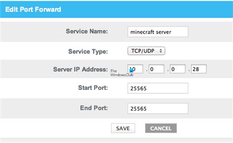 Port Forwarding Not Working In Minecraft In Windows 11