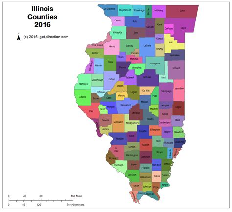 Illinois Map Of Counties Printable