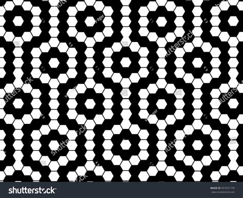 Hexagon Vector Pattern Repeating Linear Hexagon Stock Vector Royalty