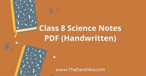 CBSE Class Science Notes PDF Handwritten