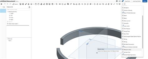 Helixswept Cut And A Curve — Onshape