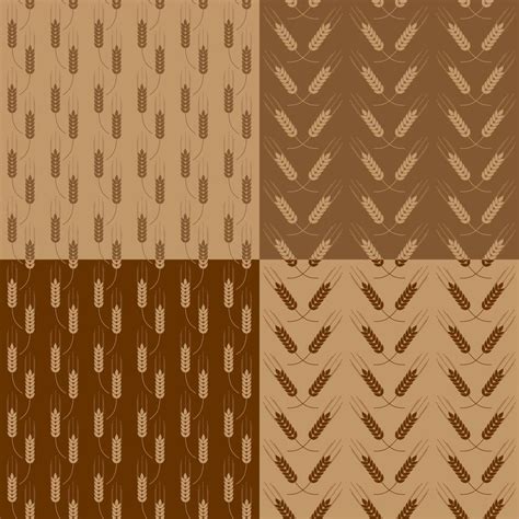 wheat patterns set 48190439 vector art at vecteezy