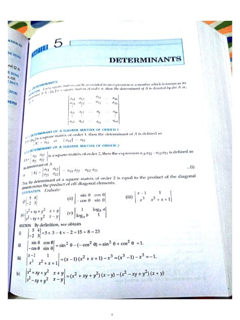Maths Notes Class 12 Pdf