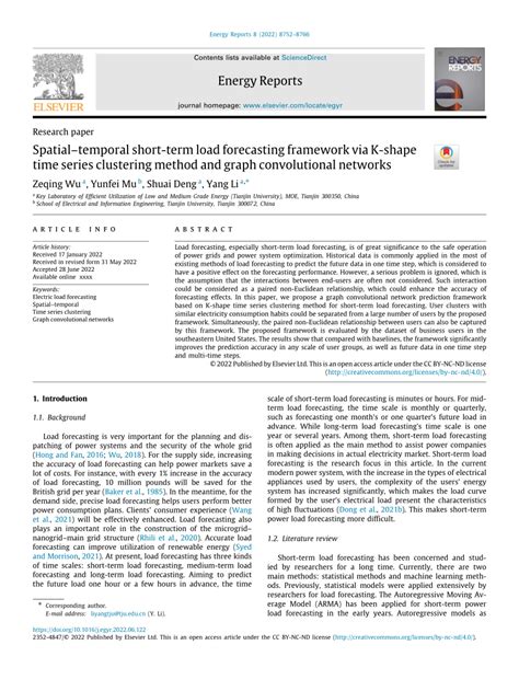 Pdf Spatial Temporal Short Term Load Forecasting Framework Via K Shape Time Series Clustering