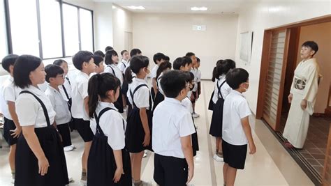 4年生 礼法 追手門学院小学校
