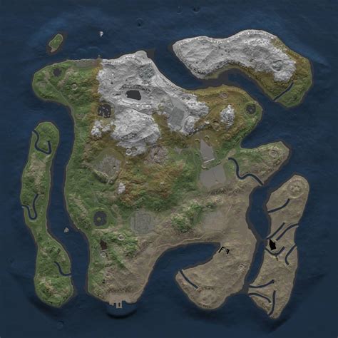 Procedural Map Rust Map Just Wiped Procedural Map Rust Map Just Wiped