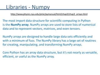 Python Numpyandpandas Pptx