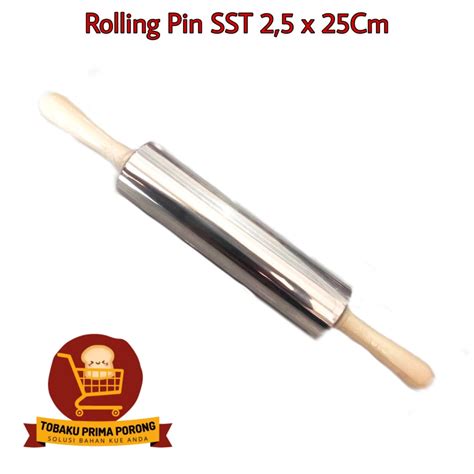 Stainless Steel Rolling Pin Cake And Cookie Dough Roller Sst 2 5 X 25