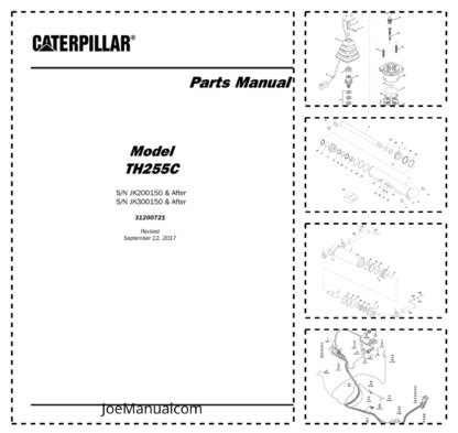 Caterpillar Th255c Telescopic Handler Parts Manual