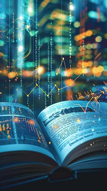 Open Books With Computer Code And Character Illustrations Premium AI Generated Image