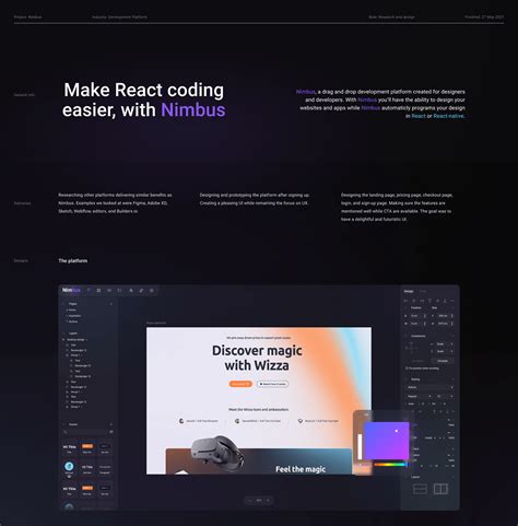 Nimbus Landing And Platform Design Ui Ux Web Design On Behance