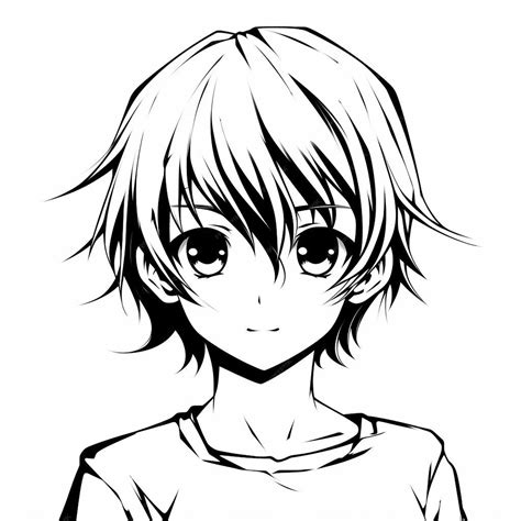 Premium Ai Image An Anime Girl Is Drawn In Black And White
