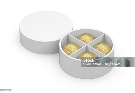 고립 된 흰색 배경에 둥근 초콜릿 상자 모형 템플릿 4 개의 초콜릿라운드 상자 3d 일러스트레이션 0명에 대한 스톡 사진 및 기타 이미지 Istock