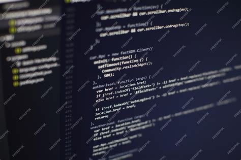 Premium Photo Programming Code On Computer Screen Software Development Writing Program Code