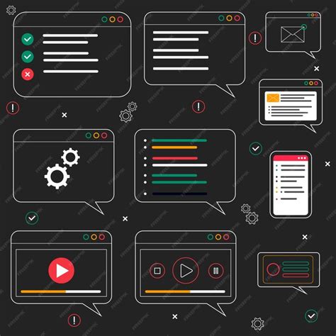 Premium Vector Programming Coding Icon Set Software Development Icon