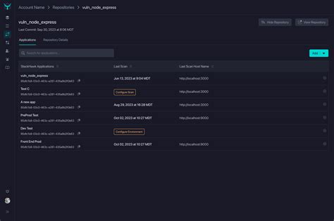 Repositories Stackhawk Documentation