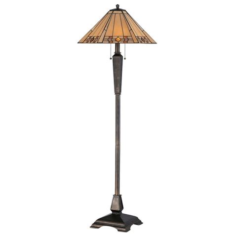 Kenroy Home 33043brz Willow 2 Light Stained Glass Floor