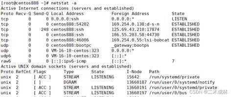 Linux命令之显示网络状态netstatlinux 通过netstatus 查看localsocket 并显示进程名 Csdn博客