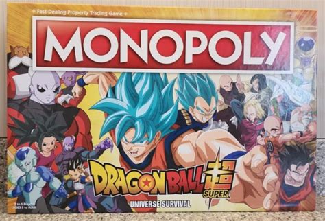 Monopoly Dragon Ball Z Super Universe Survival Edition Board Game Factory Sealed 4208
