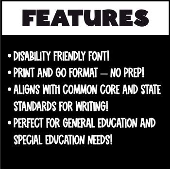 Writing Progress Monitoring Middle Babe BUNDLE By Inclusion Essentials