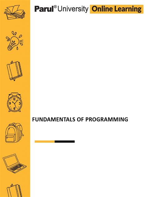 Fundamentals Of Programming Pdf Variable Computer Science C Programming Language