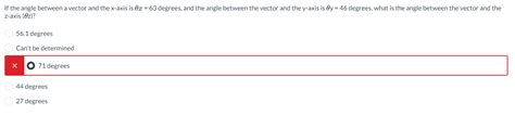 Solved If the angle between a vector and the x axis is θx Chegg com