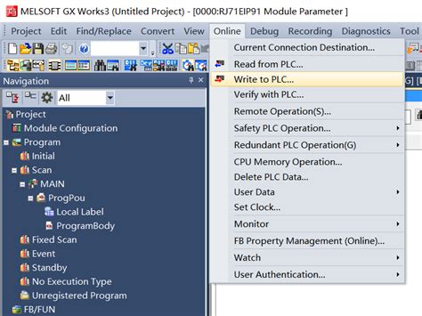 Communication Configuration And Example Program Usage
