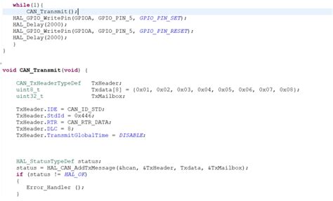 Can STM HAL CAN ERROR PARAM Electrical Engineering Stack Exchange