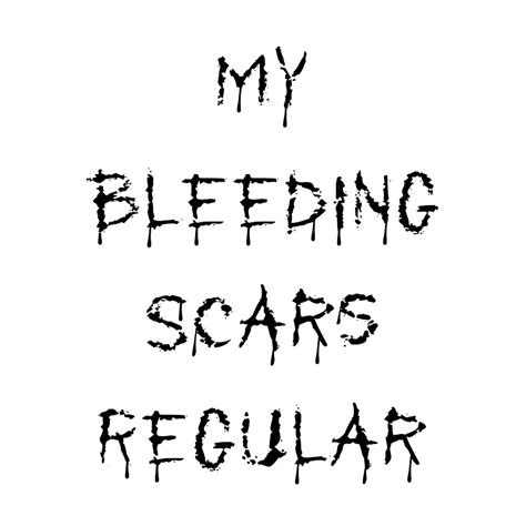 My Bleeding Scars Regular Free Fonts On