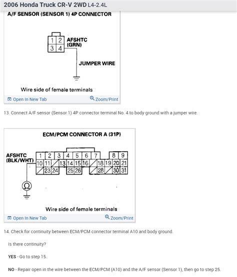 P Code A F Sensor S Heater Circuit