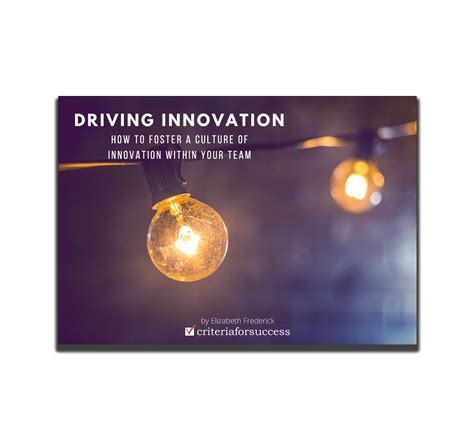 Driving Innovation Criteria For Success
