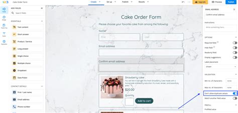 Help Prevent Duplicate Values In Fields 123formbuilder