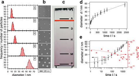 Particle Size Investigation Along The Gradient A Histograms Of The Download Scientific