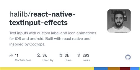 Github Halilbreact Native Textinput Effects Text Inputs With Custom Label And Icon