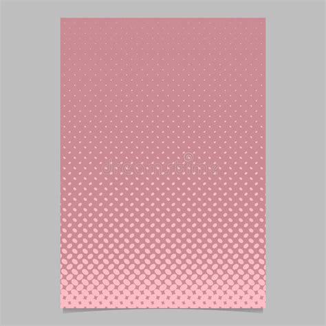 Pink Halftone Ellipse Pattern Brochure Template Vector Poster Background Graphic Design With