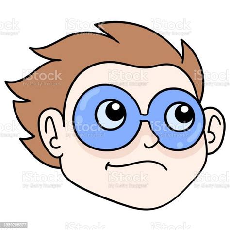 안경을 가진 머리 소년은 생각하고 벡터 일러스트 판지 이모티콘 낙서 아이콘 그리기 그리기에 대한 스톡 벡터 아트 및 기타 이미지 그리기 낙서 드로잉 남자 Istock