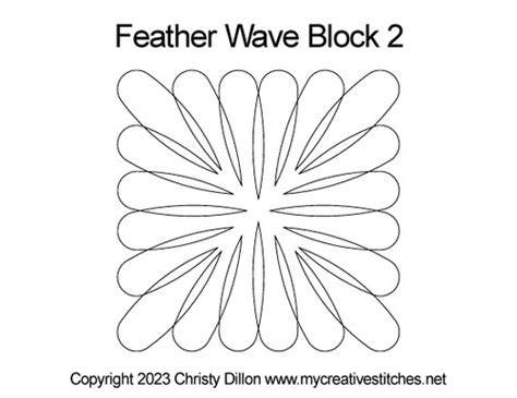 Feather Wave Block 2