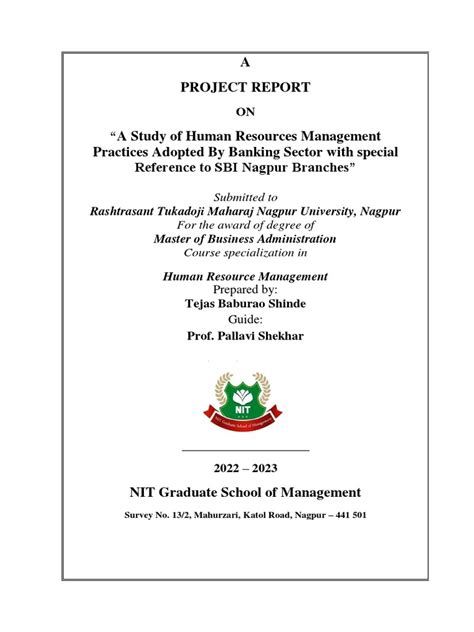 Hrm Project Pdf Methodology Human Resource Management