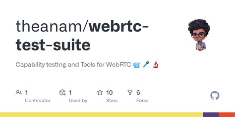 Github Theanamwebrtc Test Suite Capability Testing And Tools For