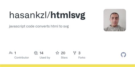 Github Hasankzlhtmlsvg Javascript Code Converts Html To Svg