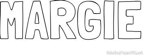 MARGIE Coloring Page