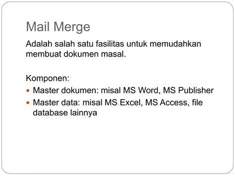 Materi Mailmerge Pptx Pptx