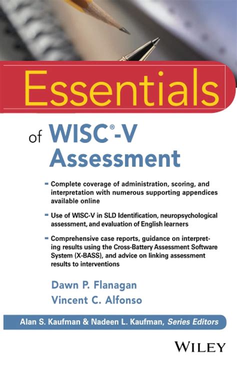 Essentials Of WISC V Assessment Flanagan Dawn P Alfonso Vincent C Books