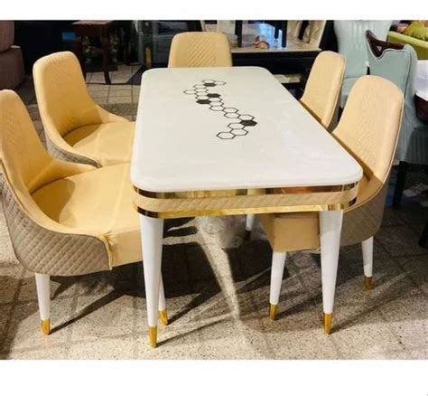 Rectangular Wooden Dining Table Set 5 Seater At Best Price In New