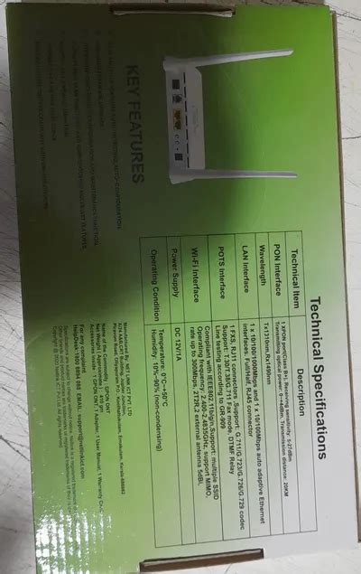 Netlink Wifi Modem Dual Antenna With Voice Gpon Epon H