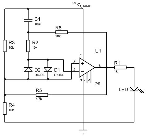 Lm741 Audio Amplifier Circuit Diagram
