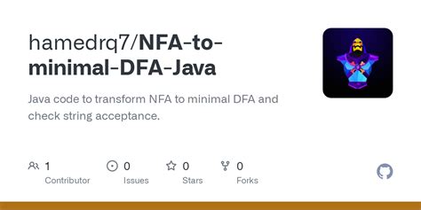 Github Hamedrq7nfa To Minimal Dfa Java Java Code To Transform Nfa